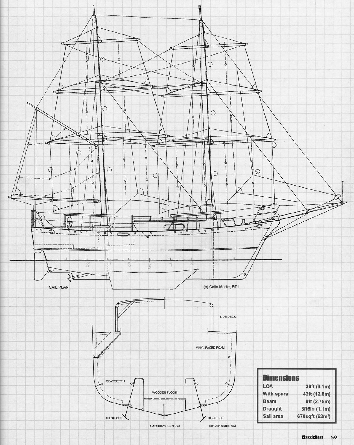 Sabot Brigantine Plans